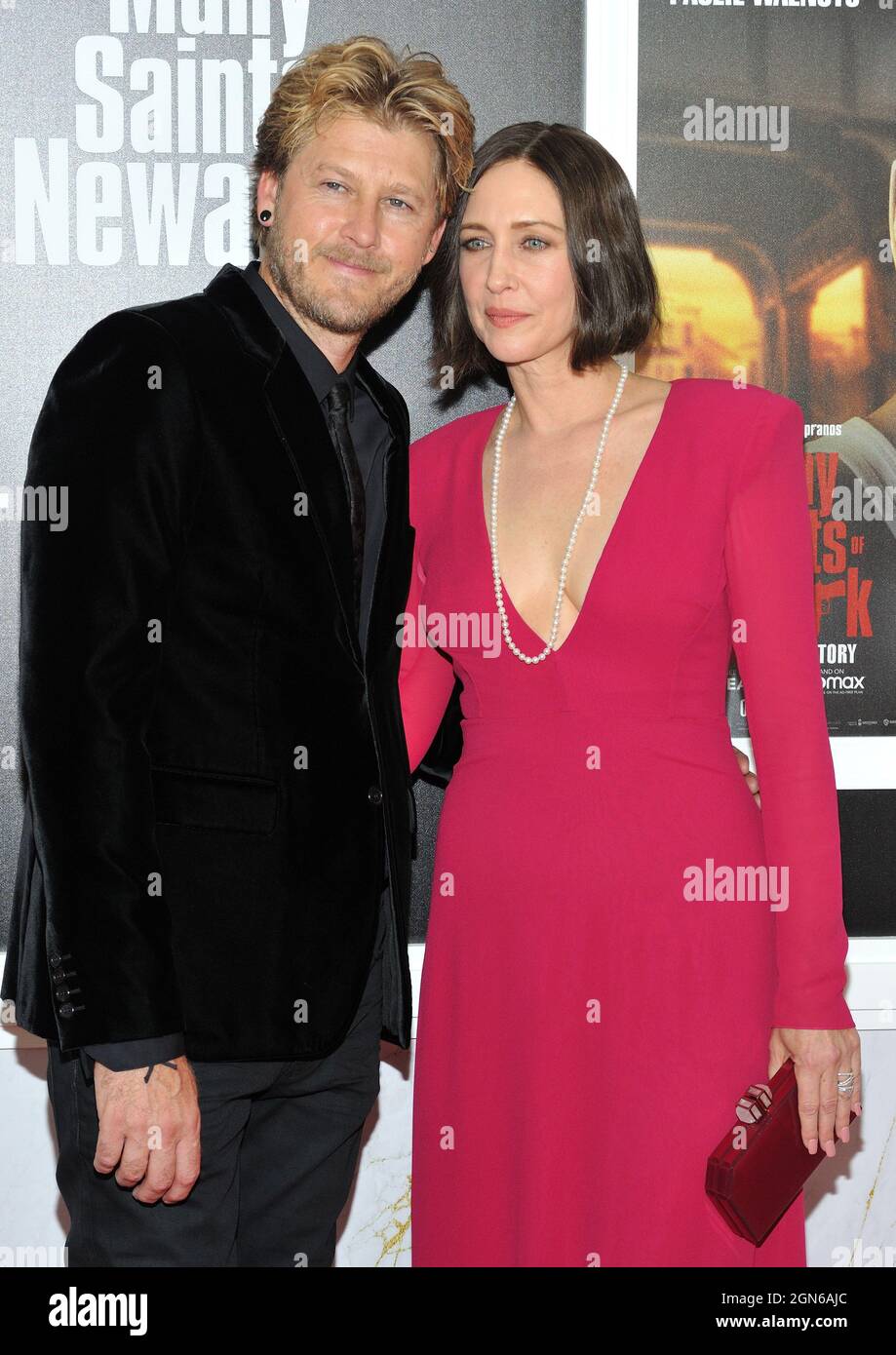 New York, USA. 22nd Sep, 2021. L-R: Renn Hawkey and Vera Farmiga attend ...