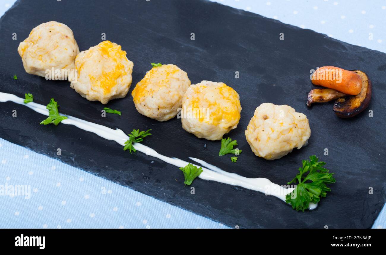 Norwegian fish balls Stock Photo - Alamy