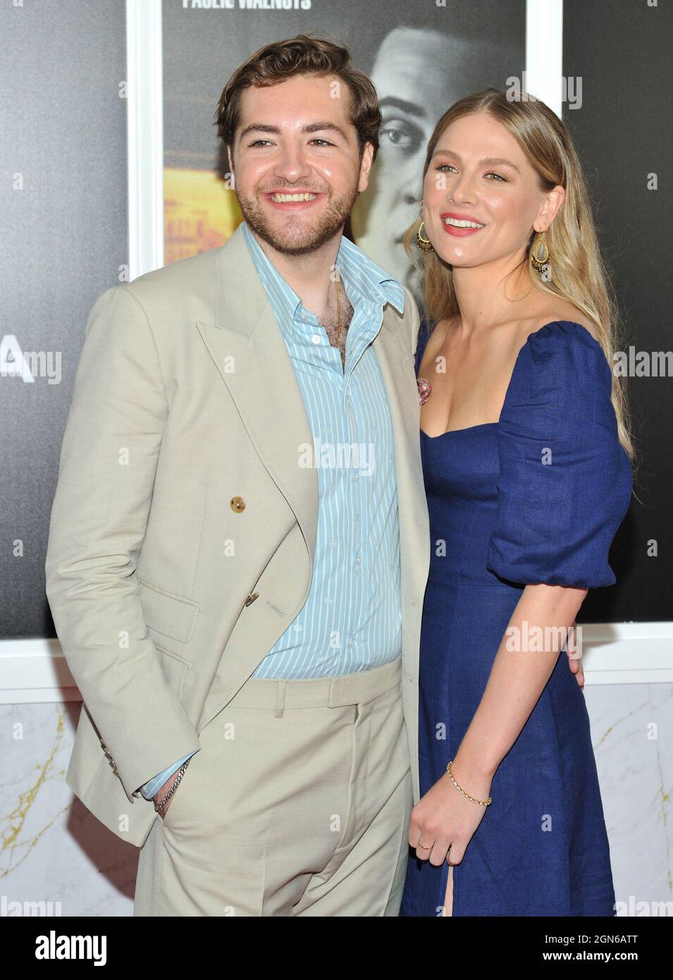 L-R: Michael Gandolfini and Ally Gorder attend the premiere of The Many ...