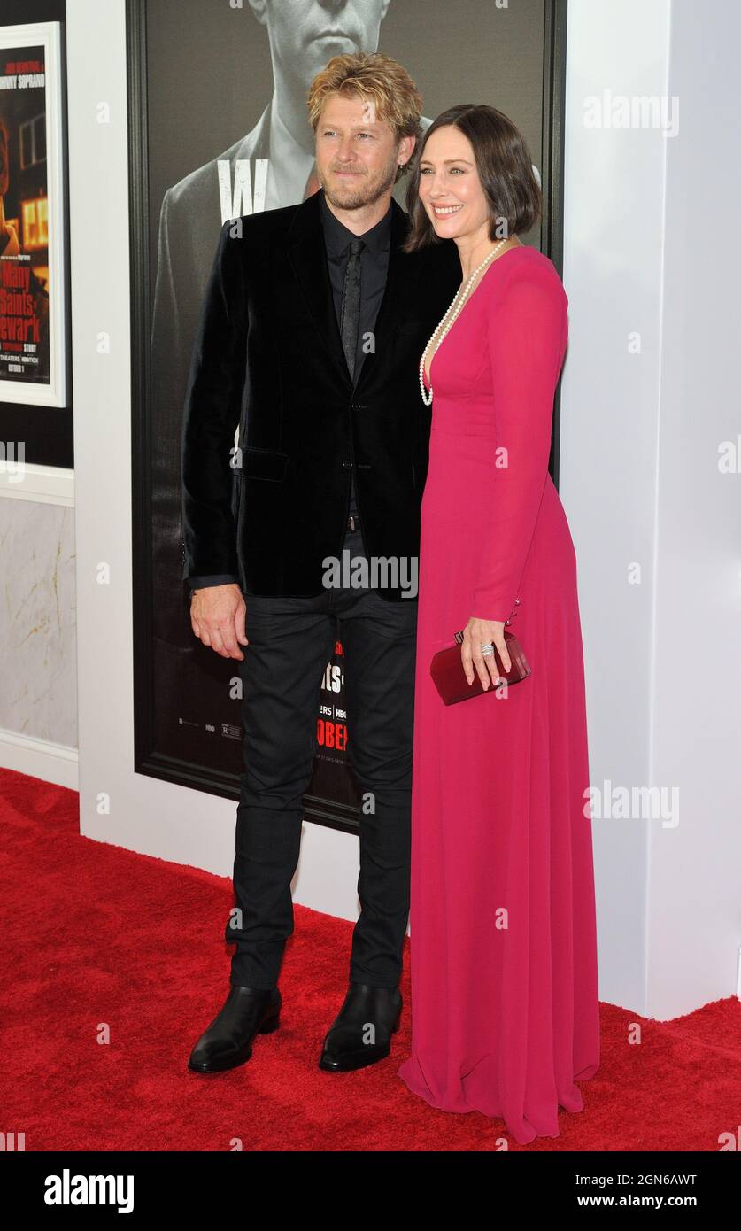 New York, USA. 22nd Sep, 2021. L-R: Renn Hawkey and Vera Farmiga attend ...