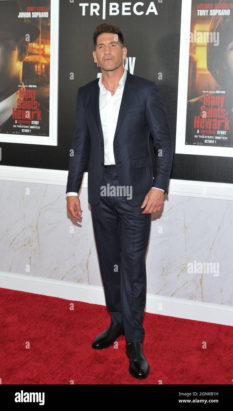 Jon Bernthal attends the premiere of The Many Saints of Newark at the ...
