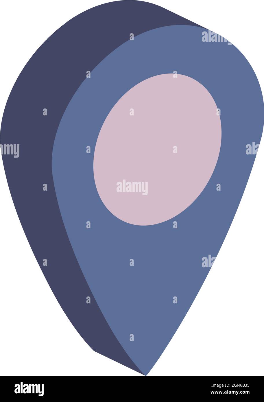 isometric gps mark on white background Stock Vector Image & Art - Alamy