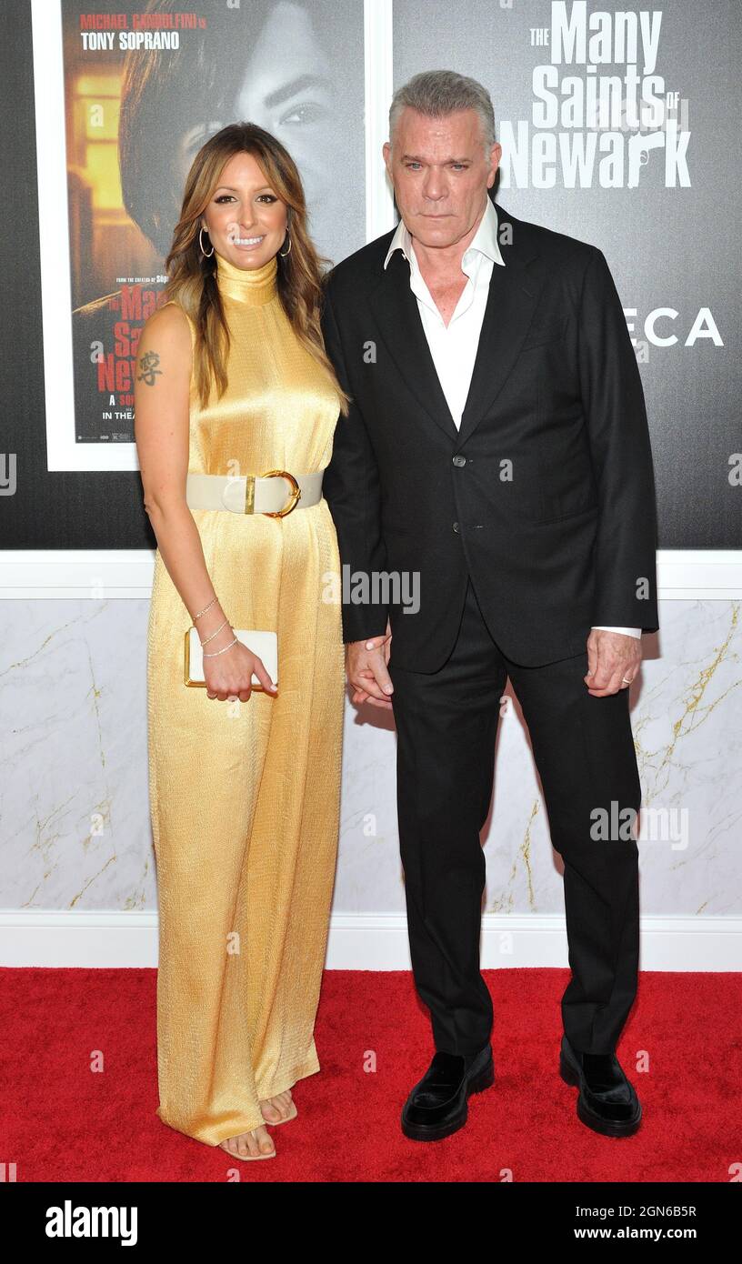 New York, USA. 22nd Sep, 2021. L-R: Jacy Nittolo and Ray Liotta attend ...