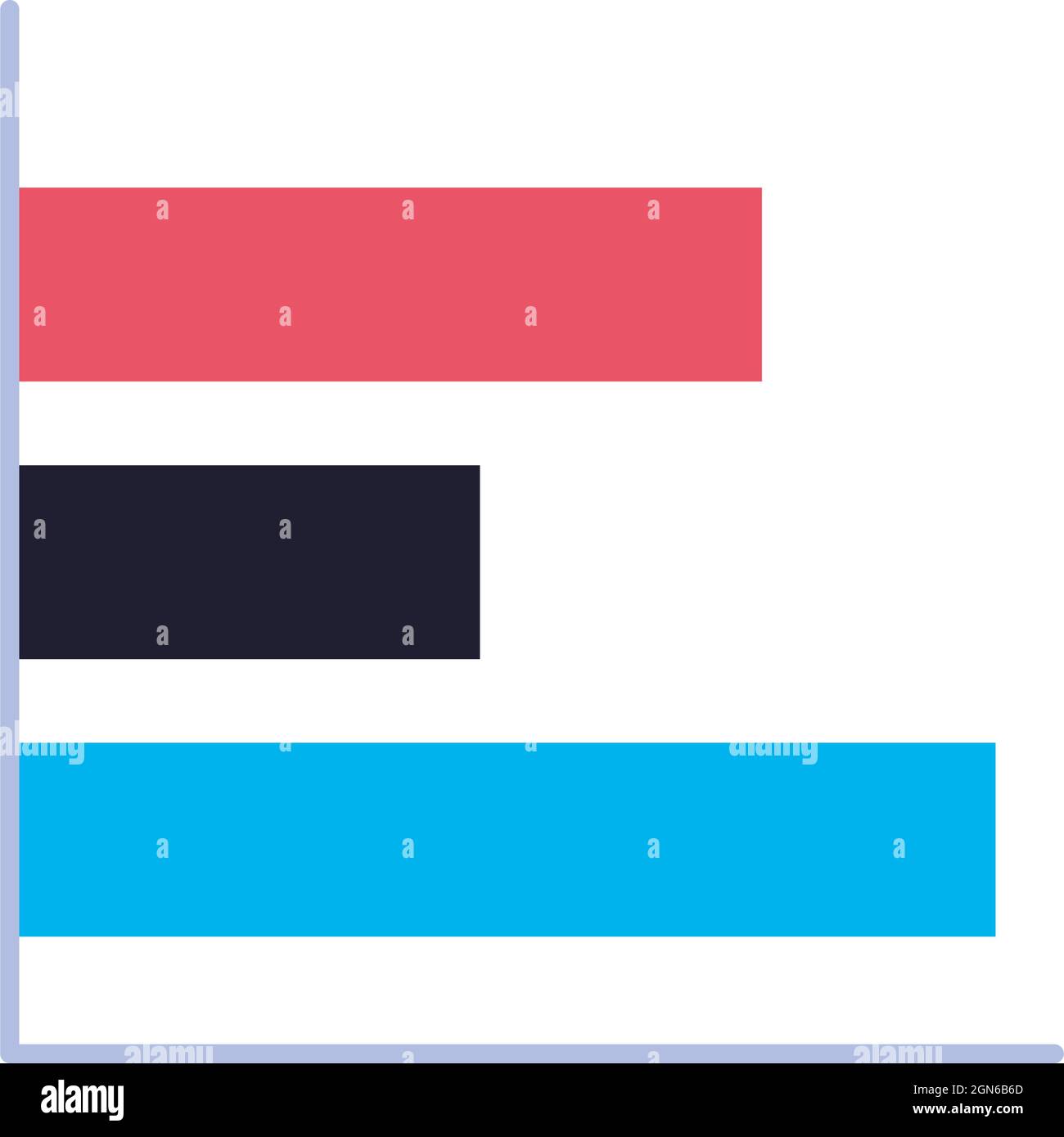 vertical bars chart on white background Stock Vector Image & Art - Alamy