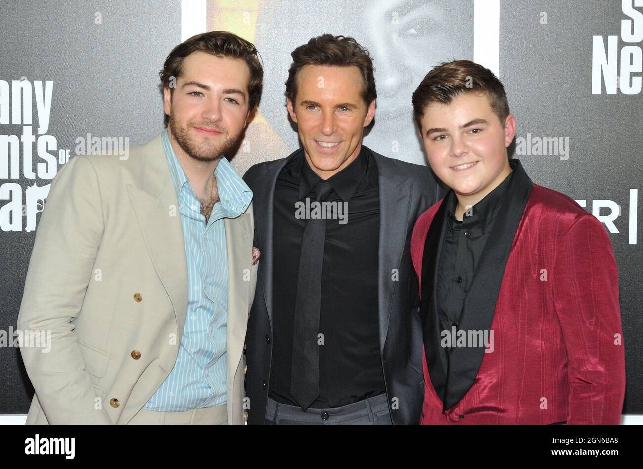 L-R: Michael Gandolfini, Alessandro Nivola and William Ludwig attend ...