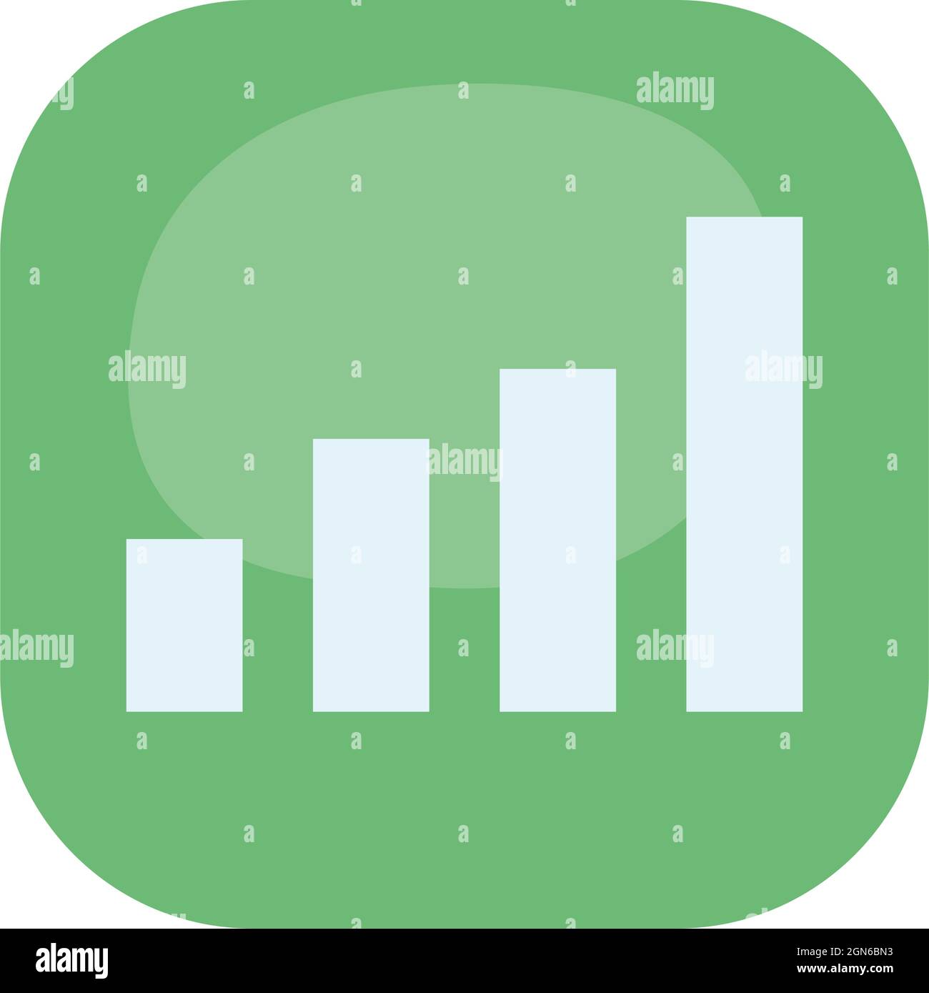 bars chart in frame on white background Stock Vector Image & Art - Alamy