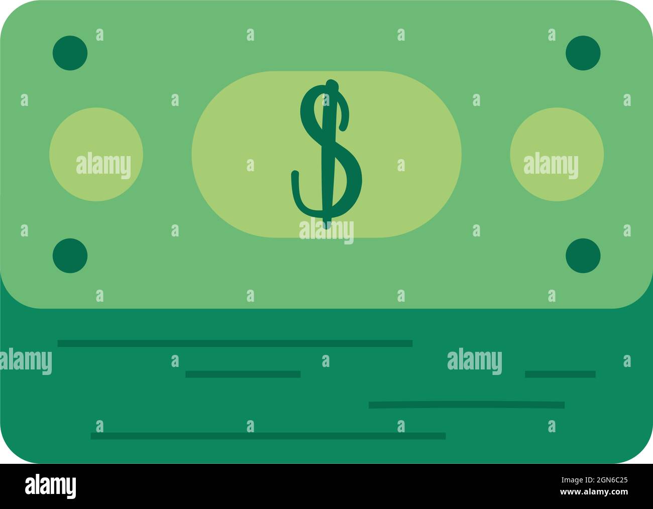 Money bill on white background Stock Vector Image & Art - Alamy