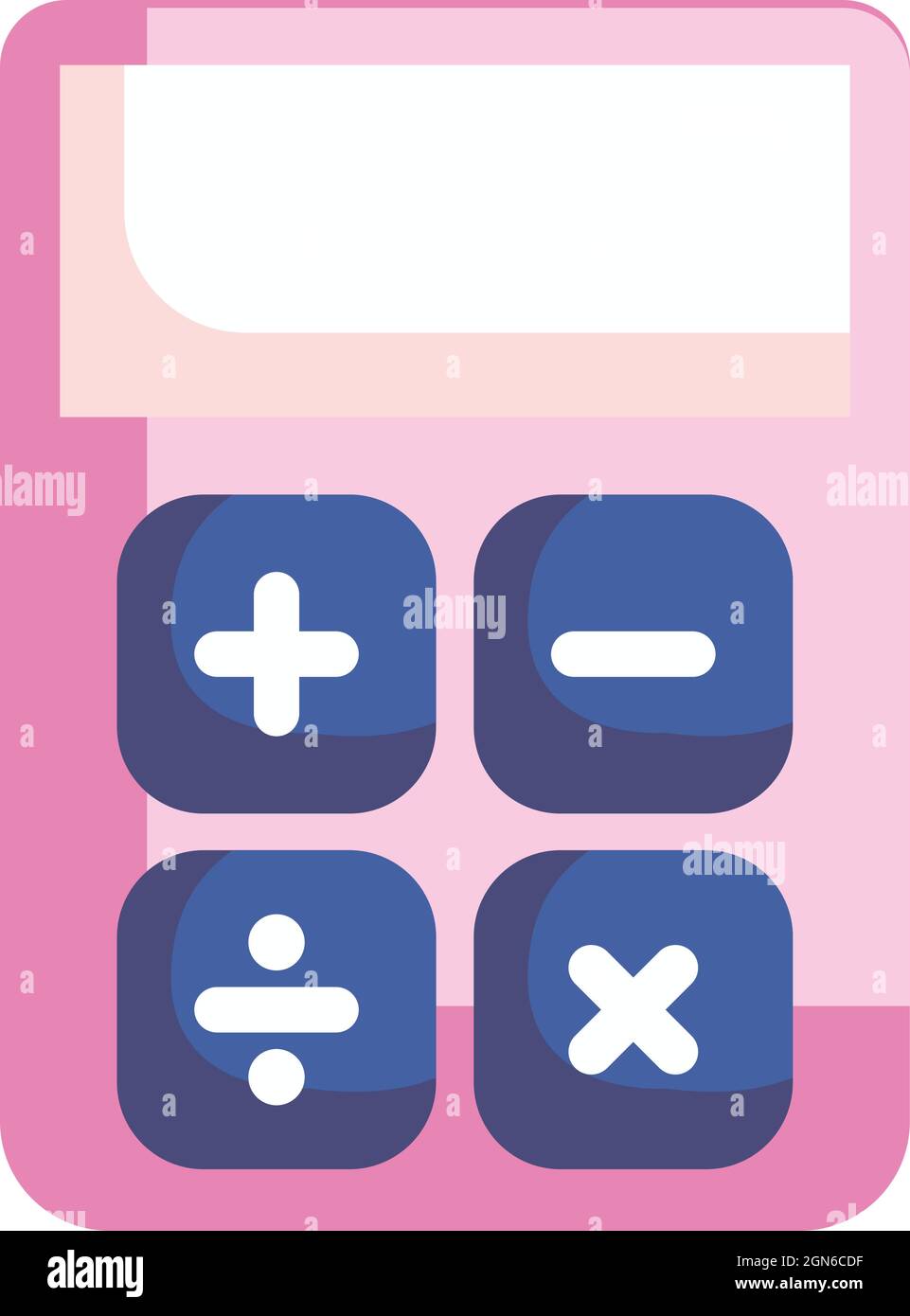 pink calculator tool on white background Stock Vector Image & Art - Alamy