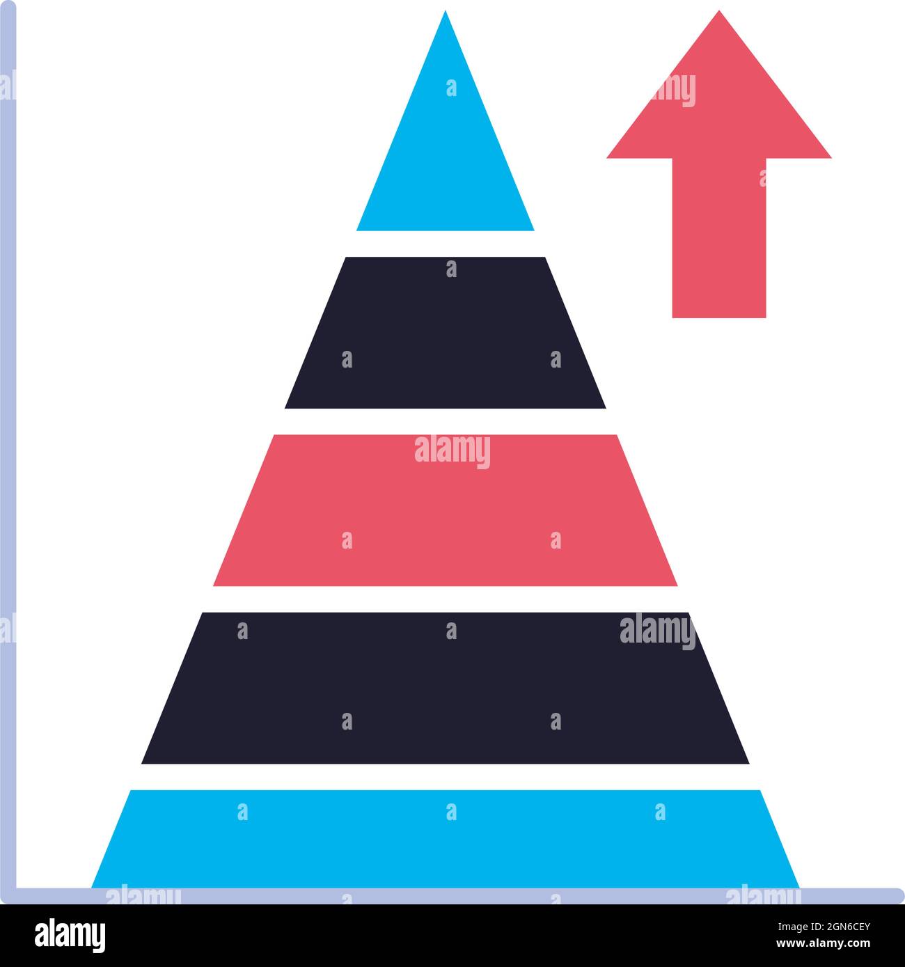 pyramid diagram on white background Stock Vector Image & Art - Alamy