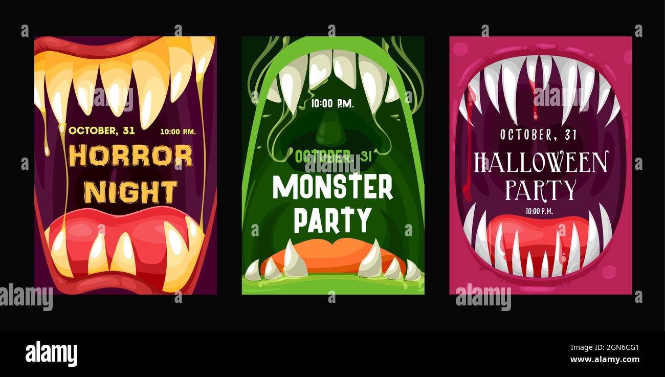 Horror poster scream Stock Vector Images - Alamy