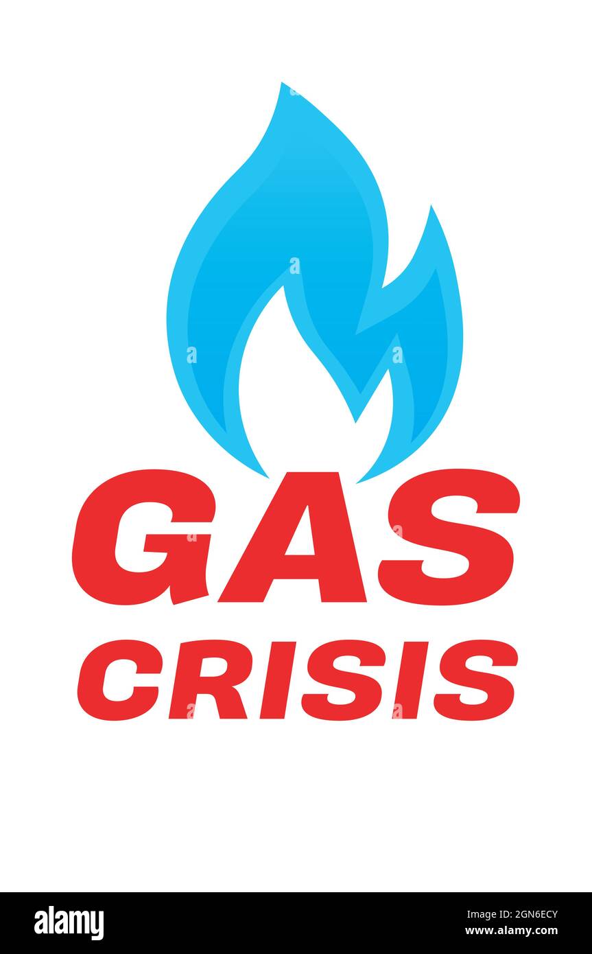 Gas Crisis Vector illustration on a white background Stock Vector Image ...