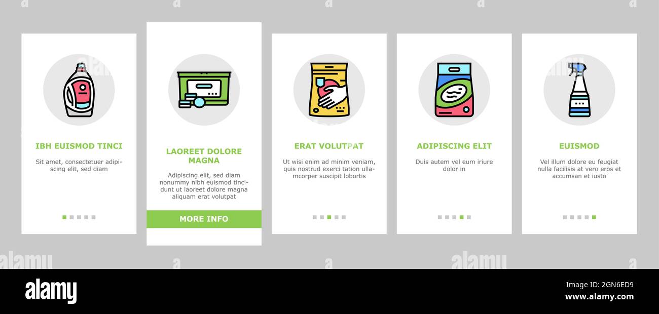 Detergent Organic Laundry Soap Onboarding Icons Set Vector Stock Vector ... Detergent Organic Laundry Soap Onboarding Icons Set Vector Stock Vector ...