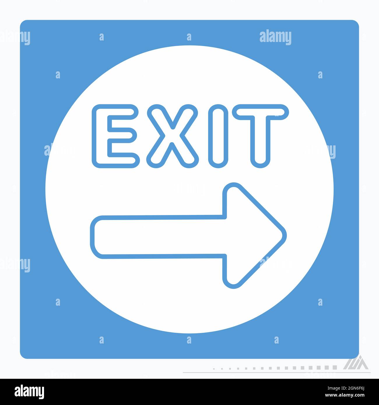 Icon Exit 2 - White Moon Style - Simple illustration, Editable stroke ...