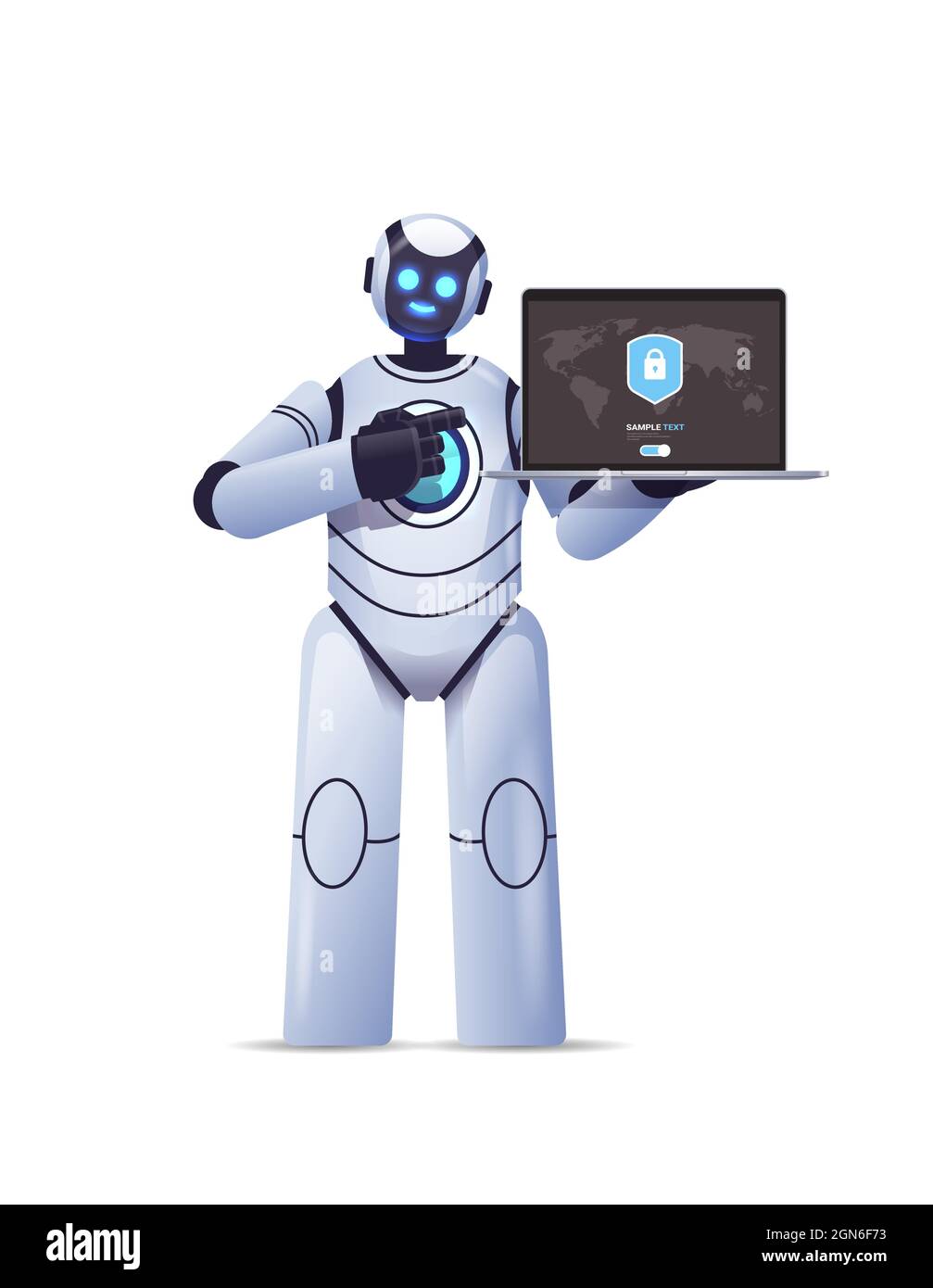 Cyber security humanoid Stock Vector Images - Alamy