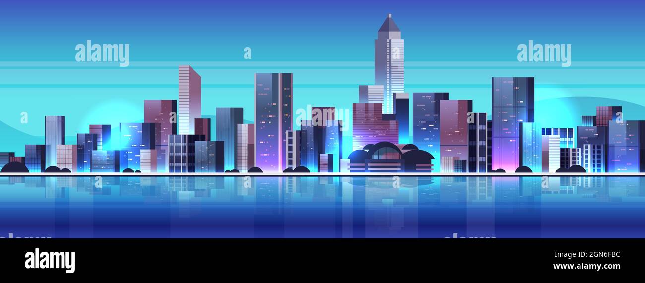 city buildings skyline modern architecture cityscape background ...