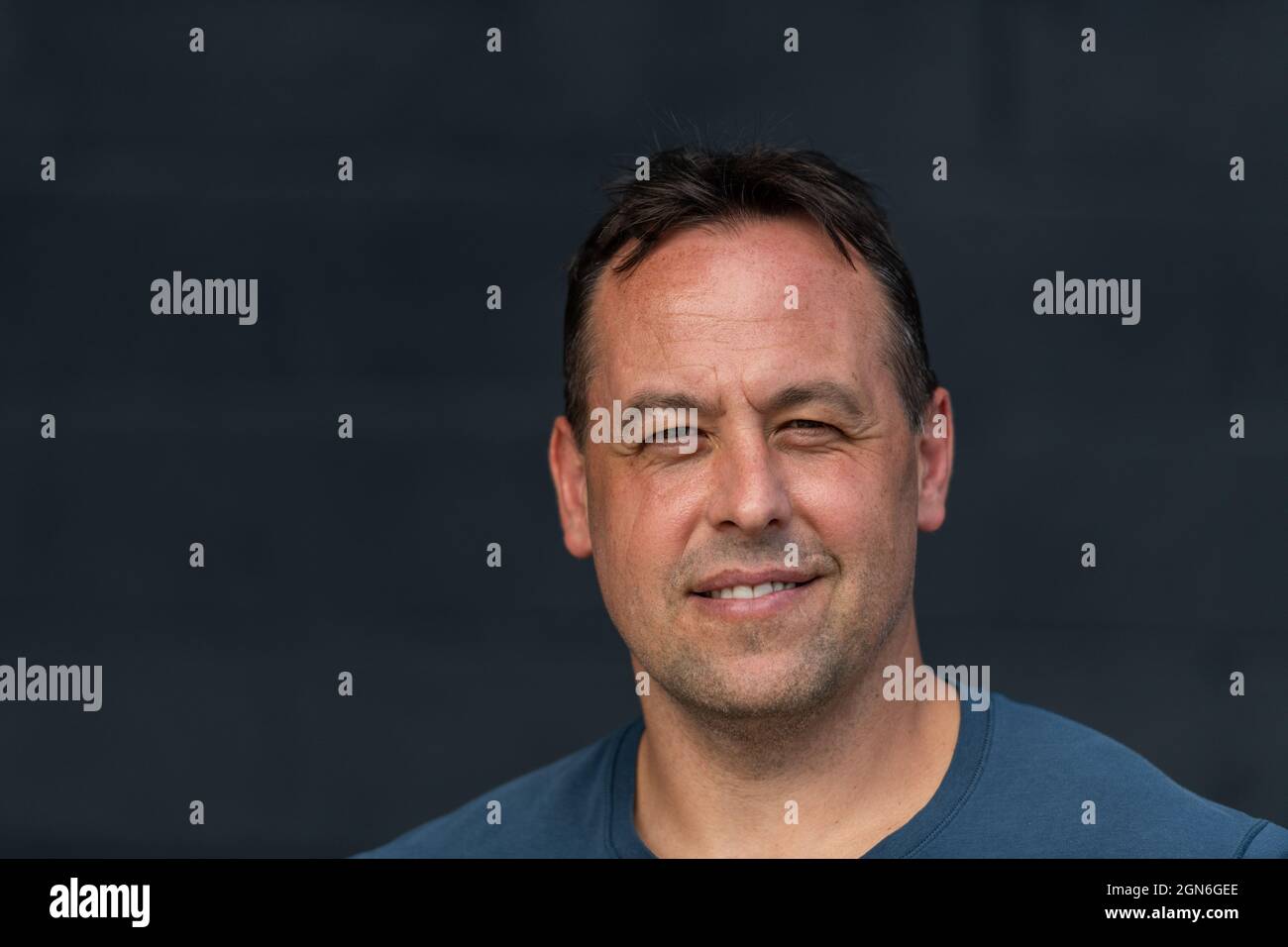 Los Angeles, USA. 22nd Sep, 2021. Marco Sturm stands in front of the ...