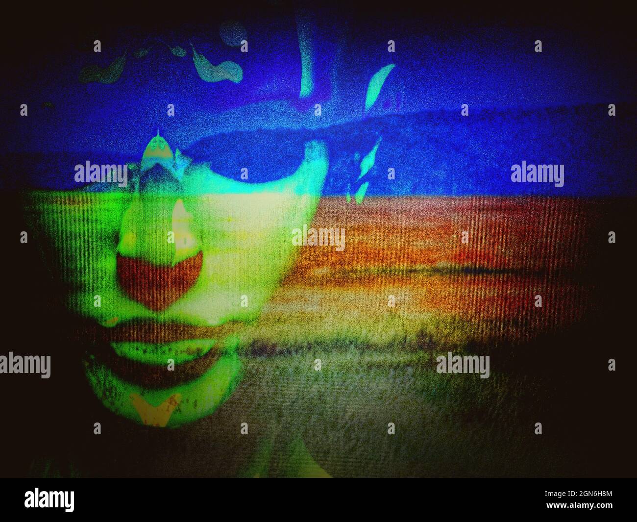 Green monster head face hi-res stock photography and images - Alamy