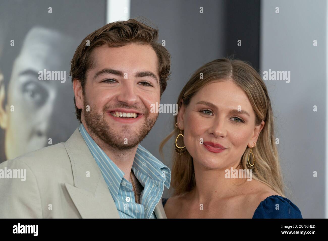 New York, USA. 22nd Sep, 2021. Michael Gandolfini and Ally Gorder ...