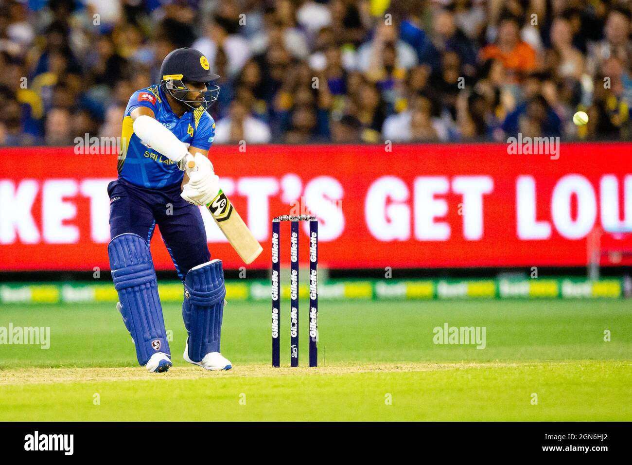 MELBOURNE, AUSTRALIA - NOVEMBER 01: Oshada Fernando of Sri Lanka bats ...