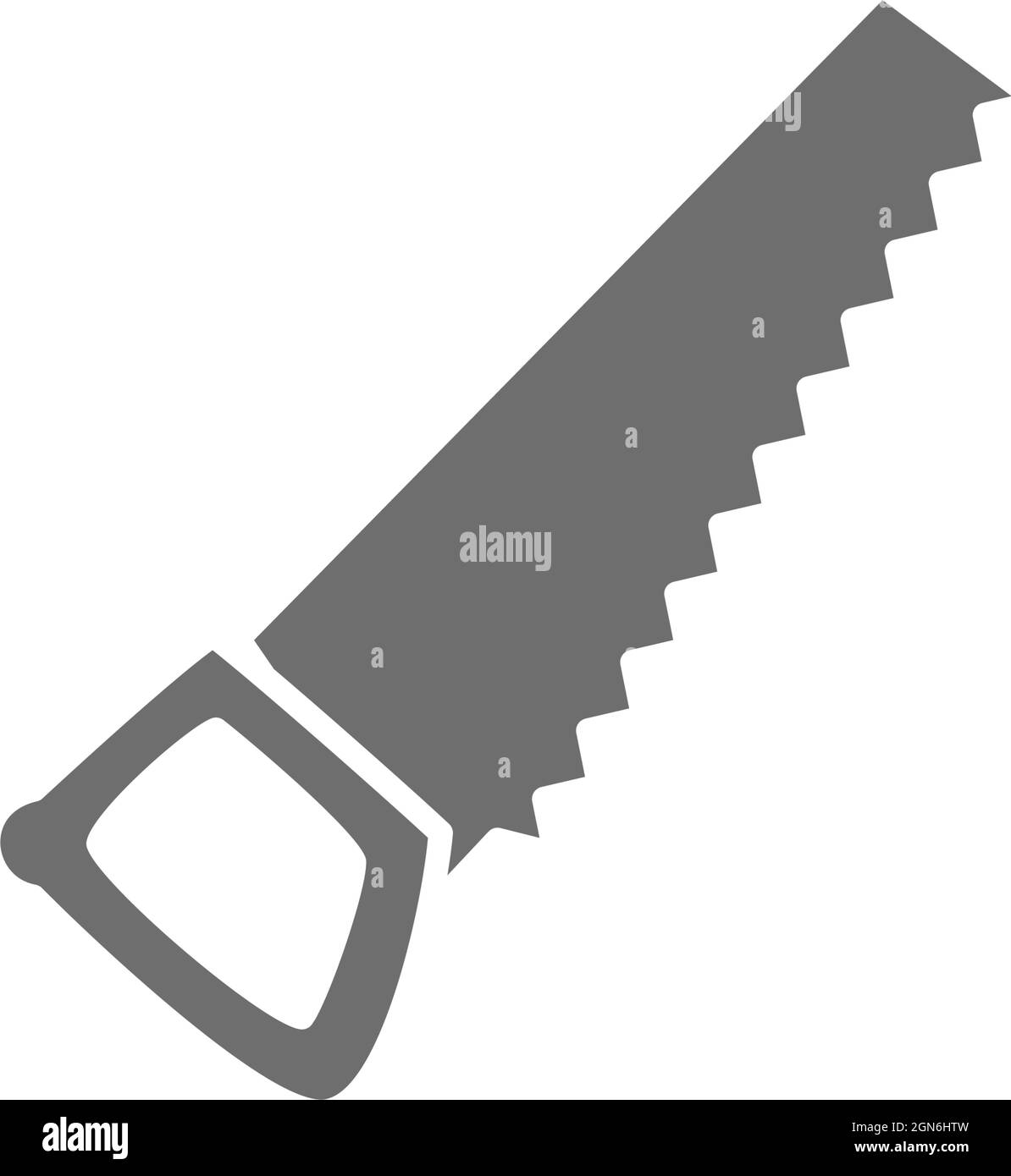 Saw grey icon. Isolated on white background Stock Vector Image & Art ...