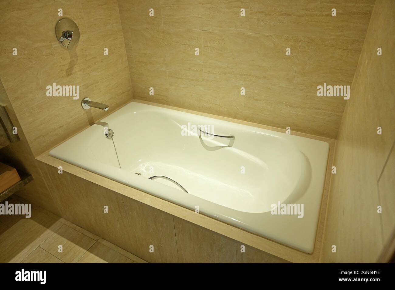 Detail of the bath tub in bathroom Stock Photo - Alamy