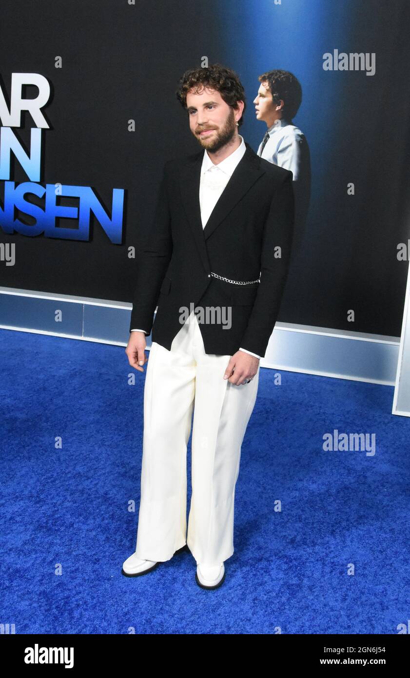 Los Angeles, California, USA 22nd September 2021 Singer/Actor Ben Platt ...