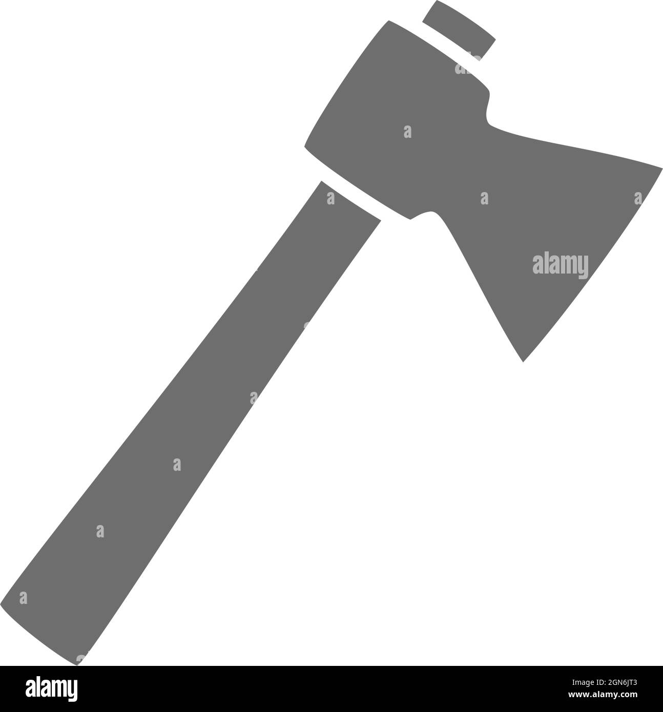 Axe grey icon. Isolated on white background Stock Vector Image & Art ...