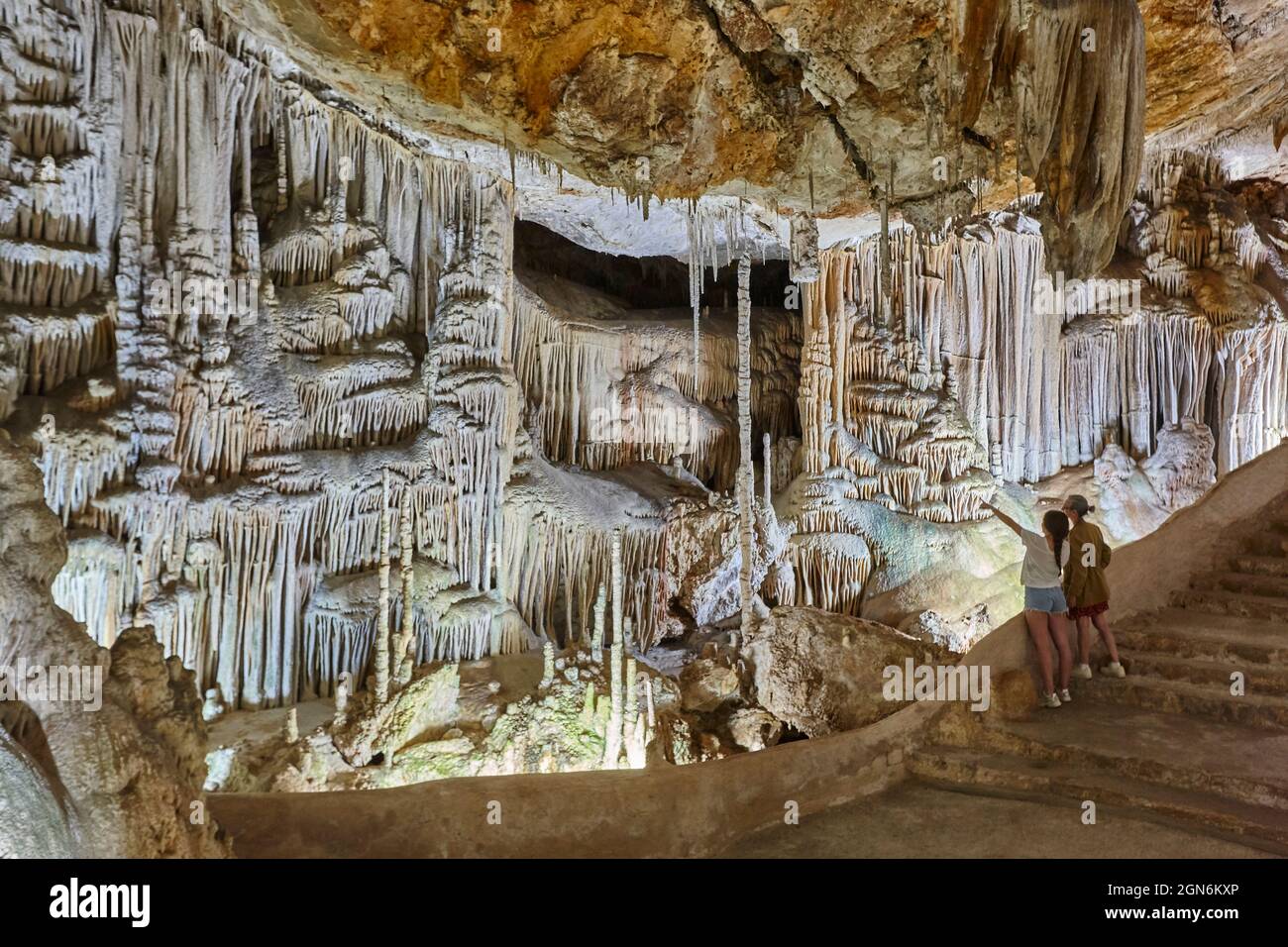 Campanet caves in Mallorca. Geological and mineral. Balearic islands ...