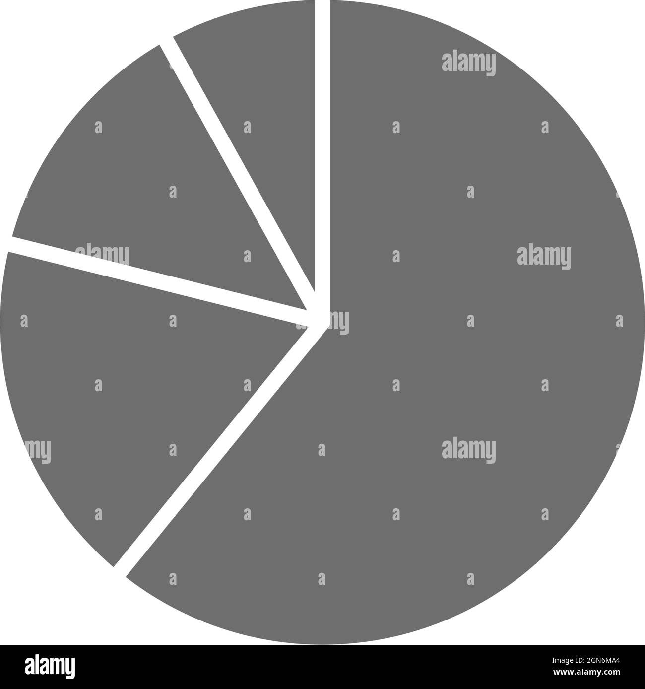 Pie chart, graphs in segments grey icon Stock Vector Image & Art - Alamy