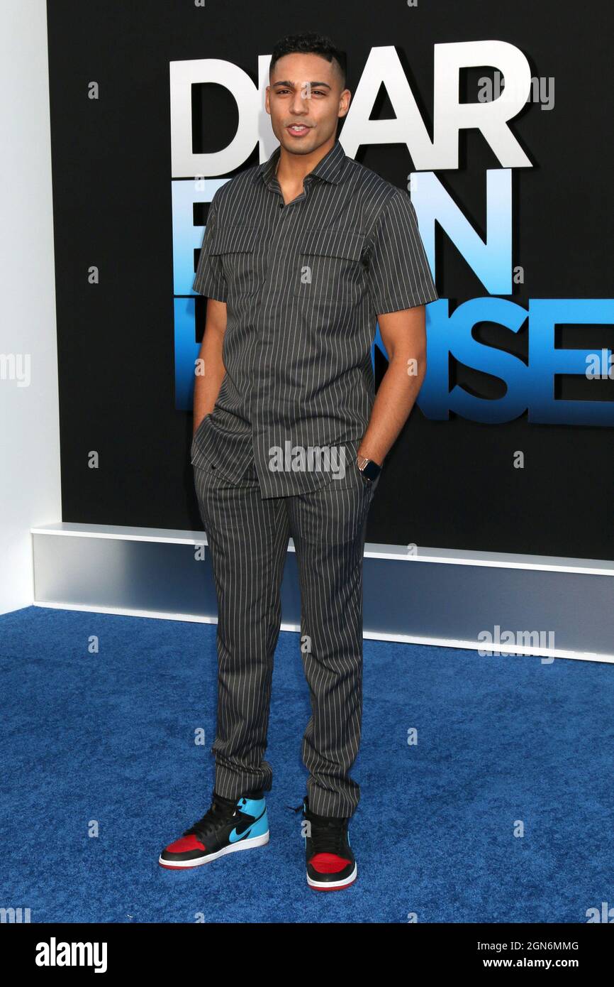LOS ANGELES - SEP 22: Michael Evans Behling at the Dear Evan Hansen ...