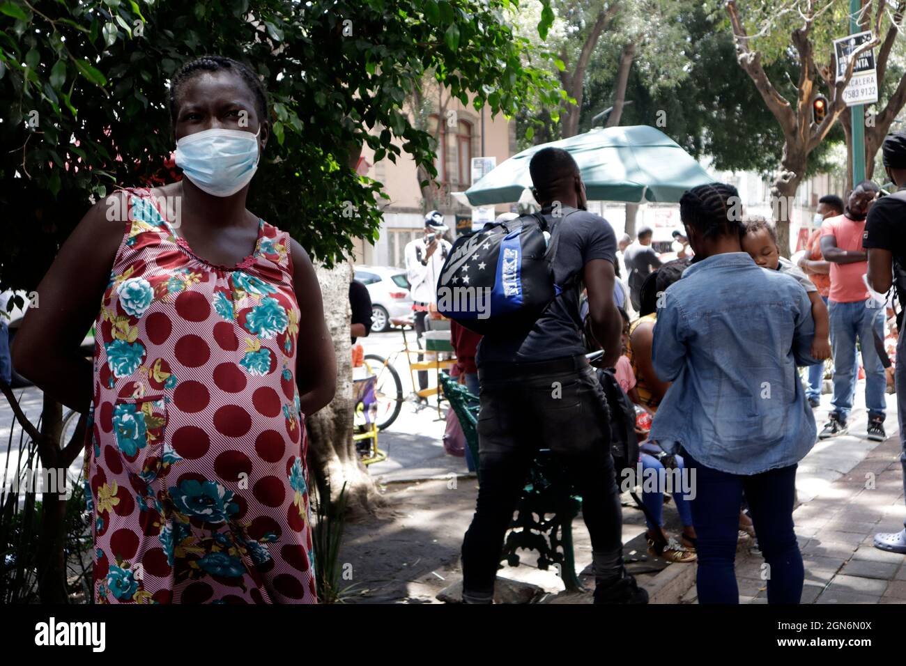 Non Exclusive: Hundreds of Haitian migrants, come to the Mexican ...