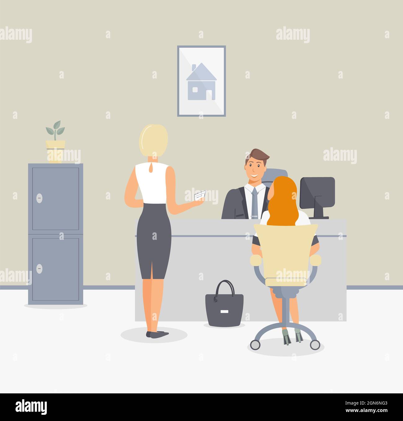 Inside bank customers hi-res stock photography and images - Alamy