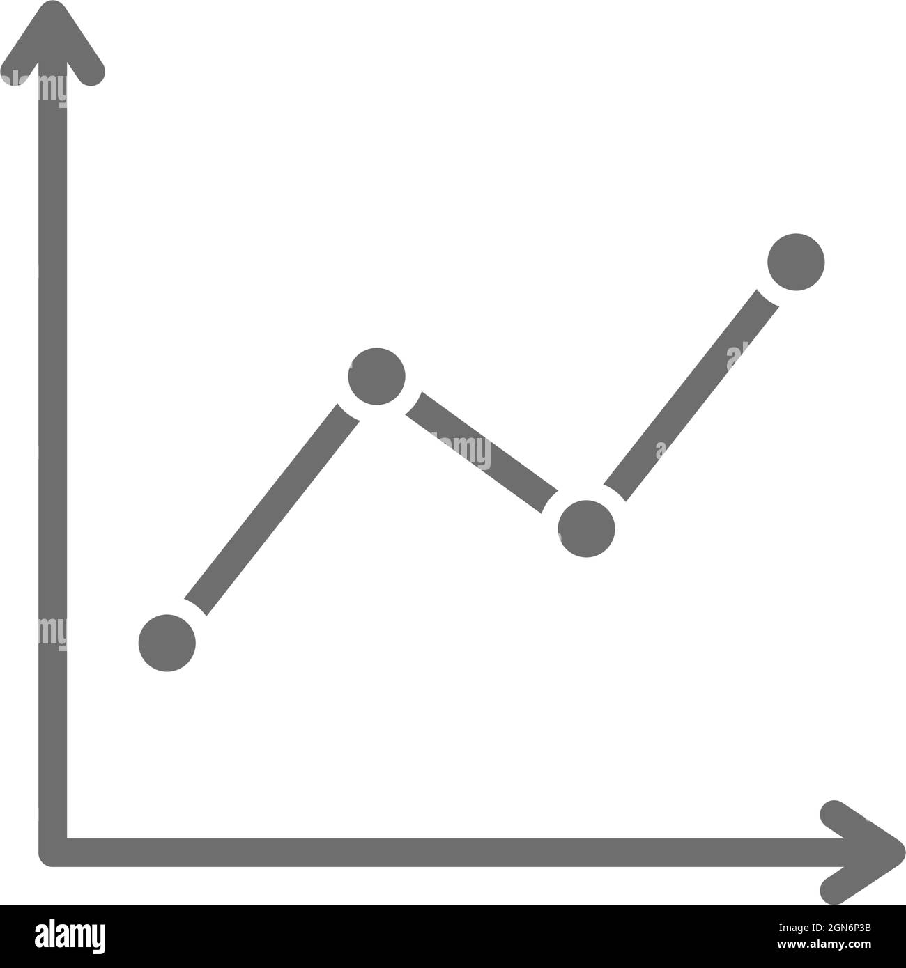 Trendy chart bar, growing graph grey icon Stock Vector Image & Art - Alamy