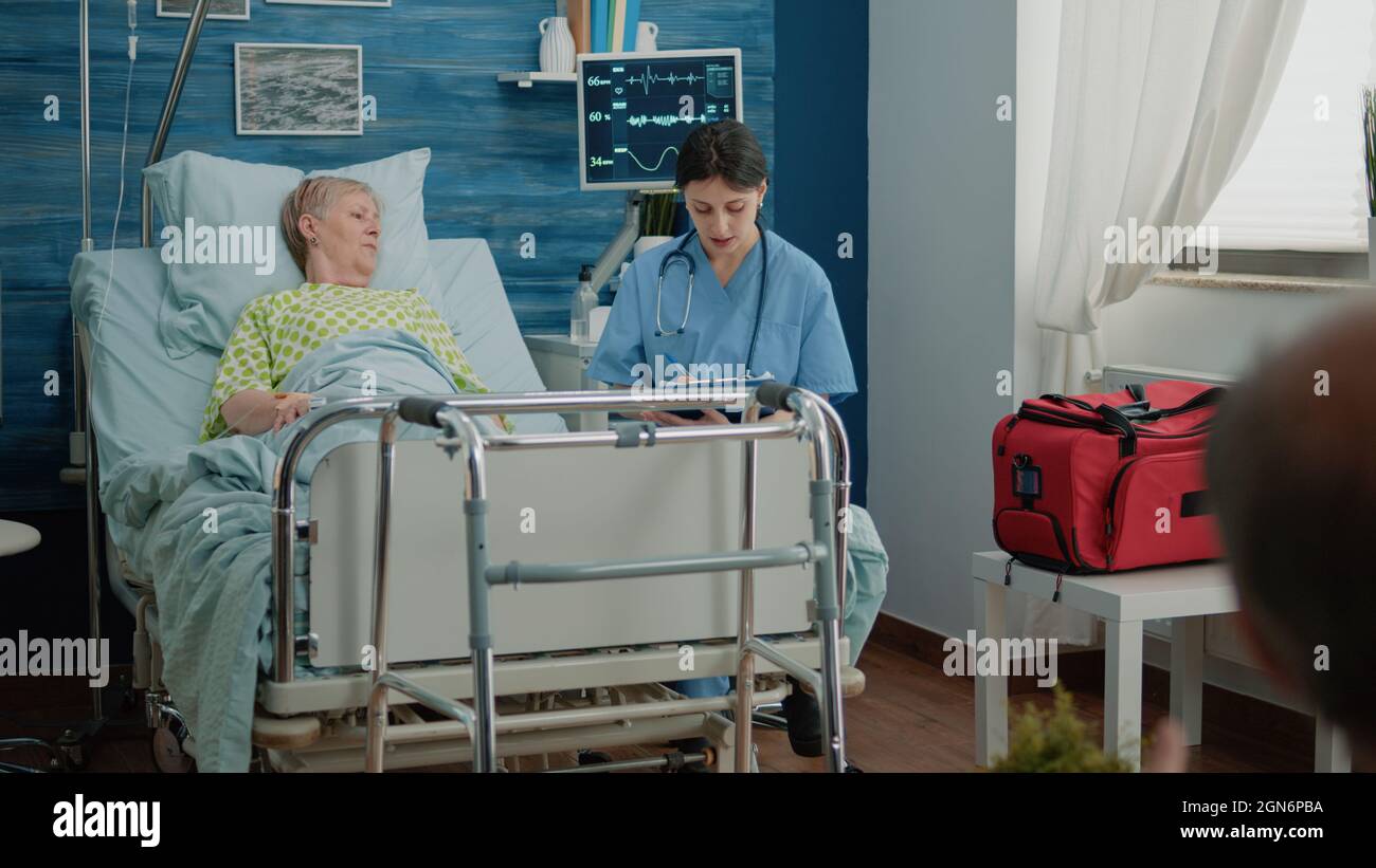 Elderly man recovering from surgery hi-res stock photography and images ...