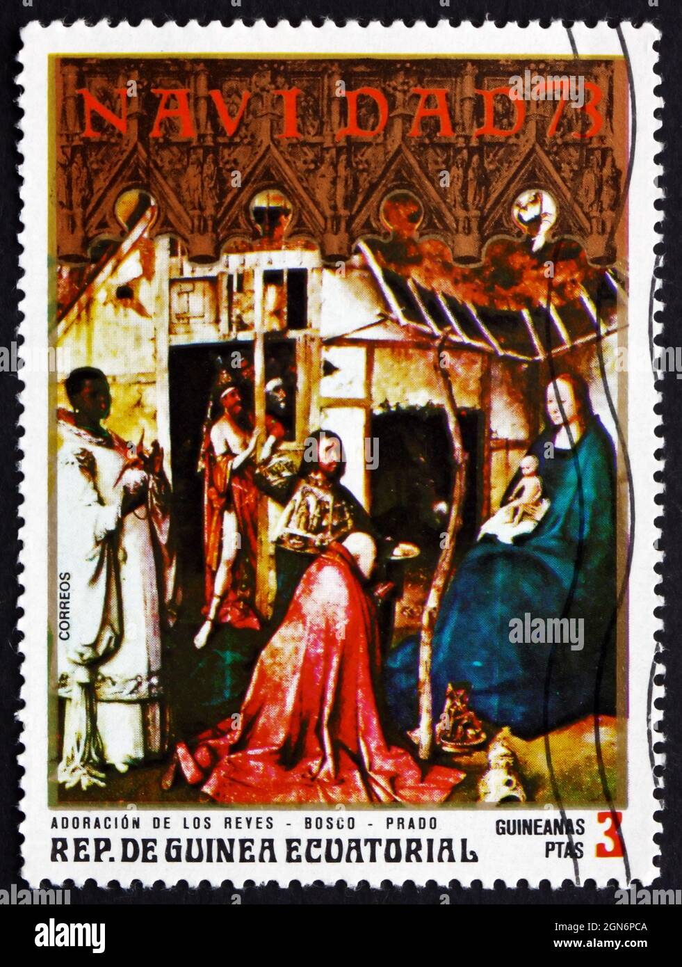 EQUATORIAL GUINEA - CIRCA 1973: a stamp printed in Equatorial Guinea ...