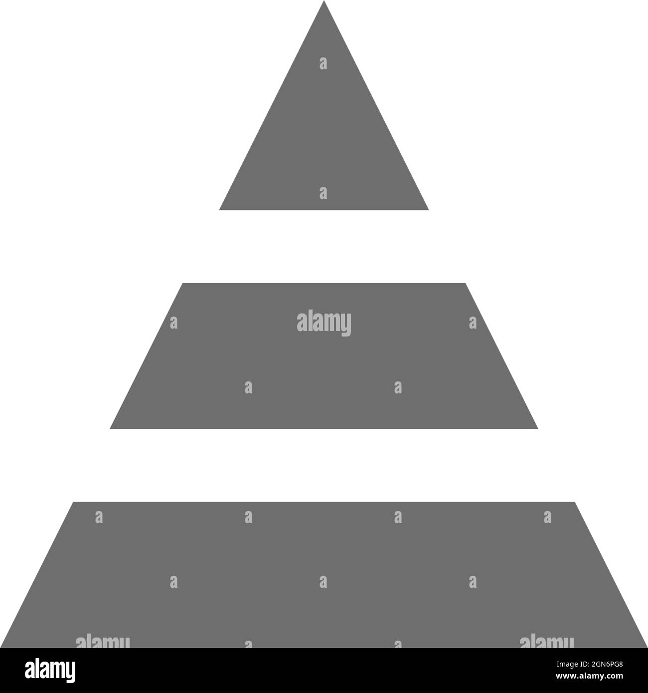 Triangular graph grey icon. Isolated on white background Stock Vector ...