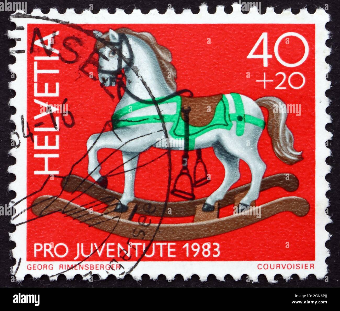 SWITZERLAND - CIRCA 1983: a stamp printed in the Switzerland shows ...
