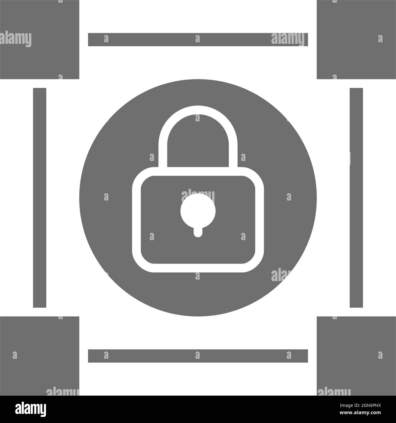 Crypto protection icon Cut Out Stock Images & Pictures - Alamy