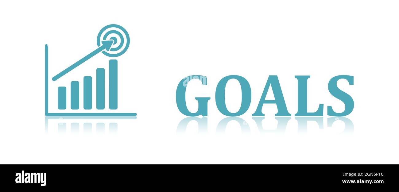 Illustration of a goals concept Stock Photo - Alamy