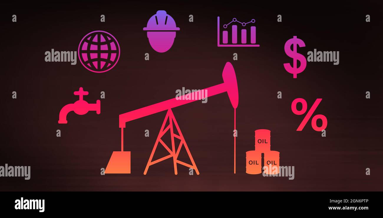 Illustration of an opec concept Stock Photo - Alamy