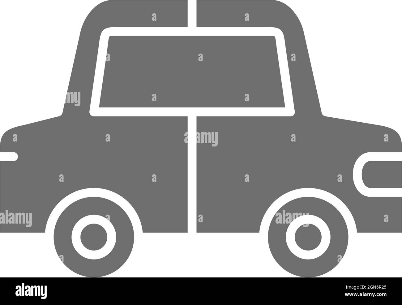 Happy family on grey background Stock Vector Images - Alamy