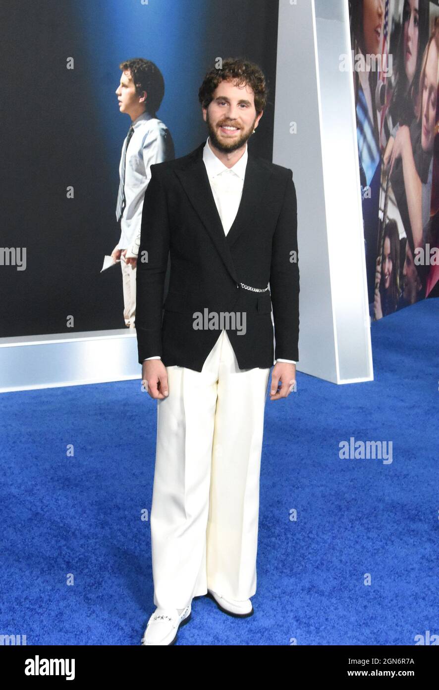 Los Angeles, California, USA 22nd September 2021 Singer/Actor Ben Platt ...