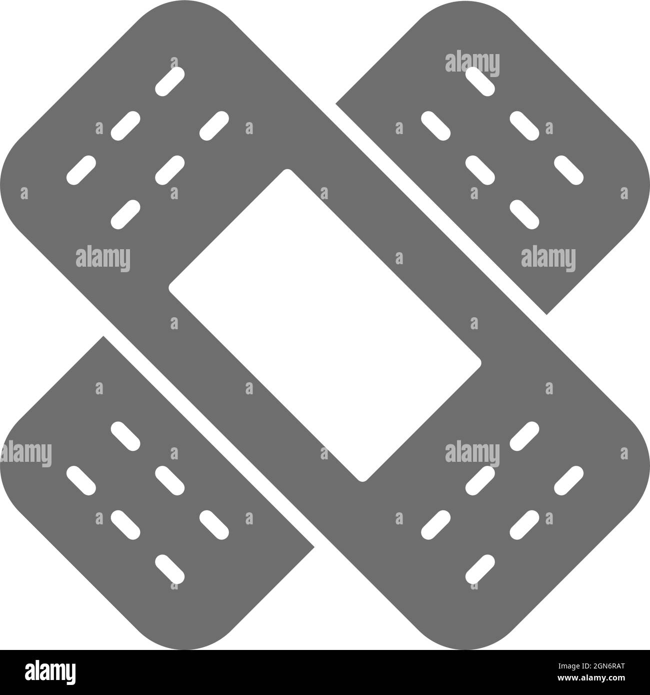 Adhesive plaster grey icon. Isolated on white background Stock Vector ...