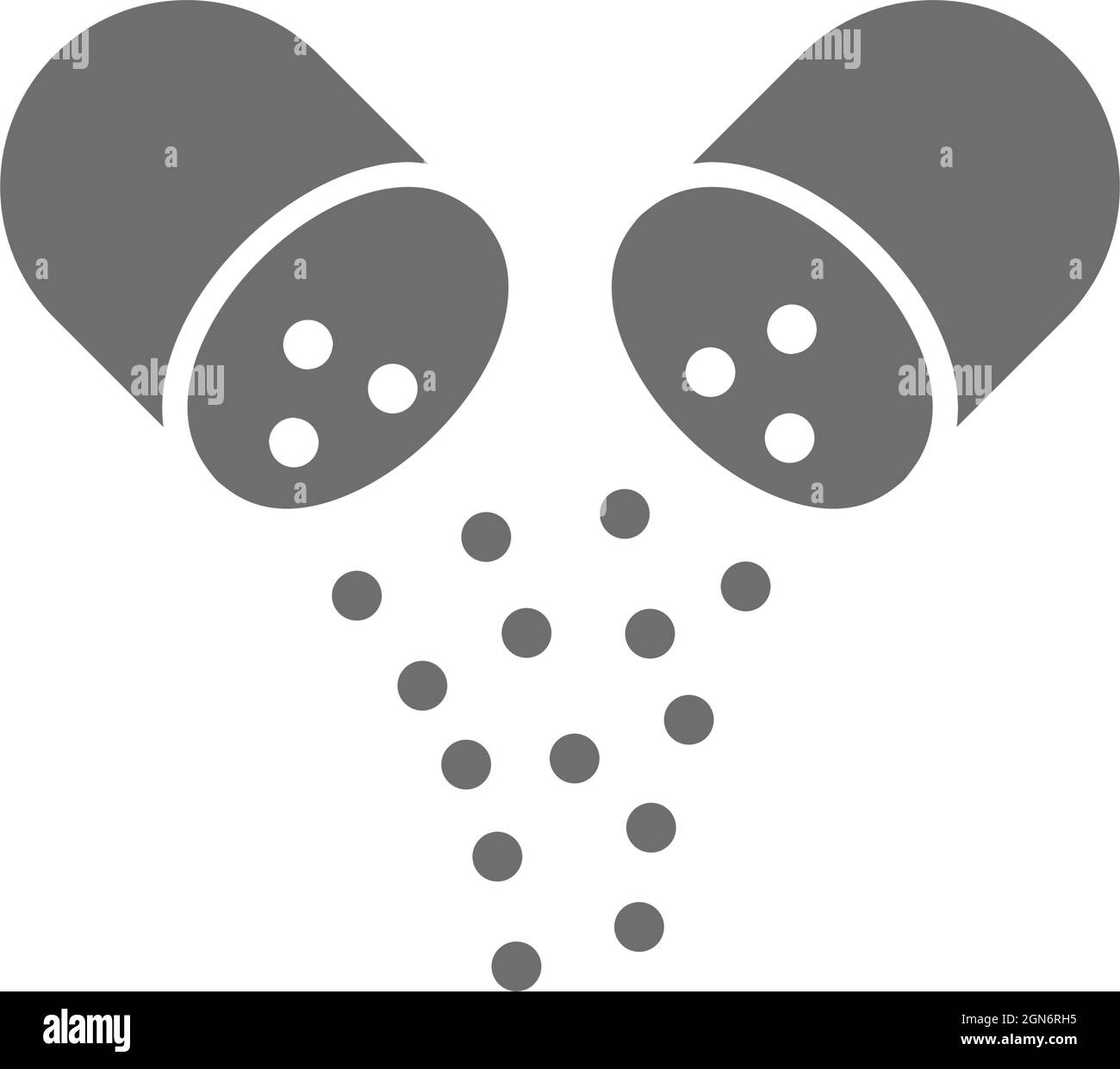 Broken capsule Black and White Stock Photos & Images - Alamy