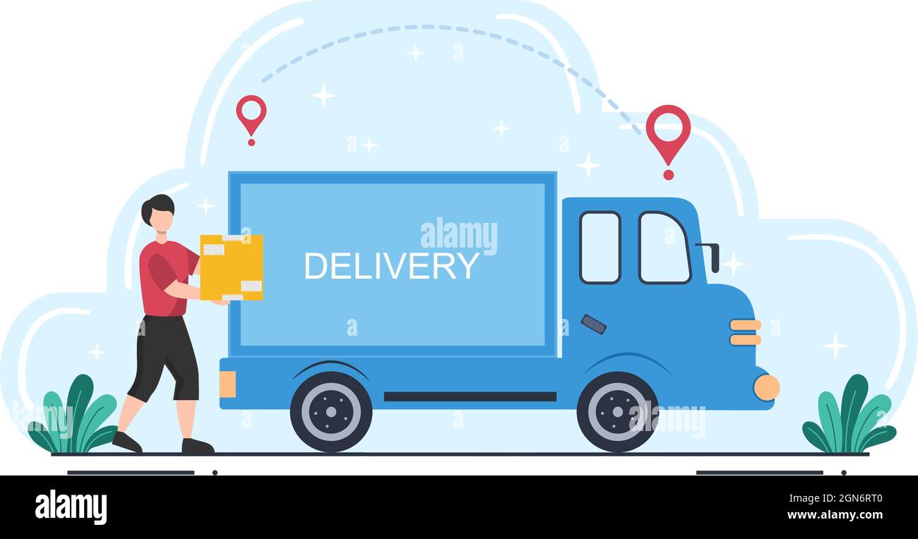 Cargo Shipping Container Logistics Delivery with the Concept of ...