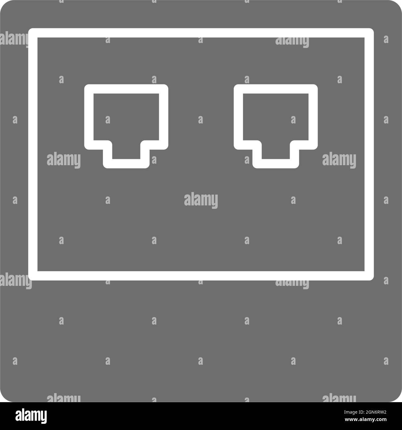 Network input grey icon. Isolated on white background Stock Vector ...