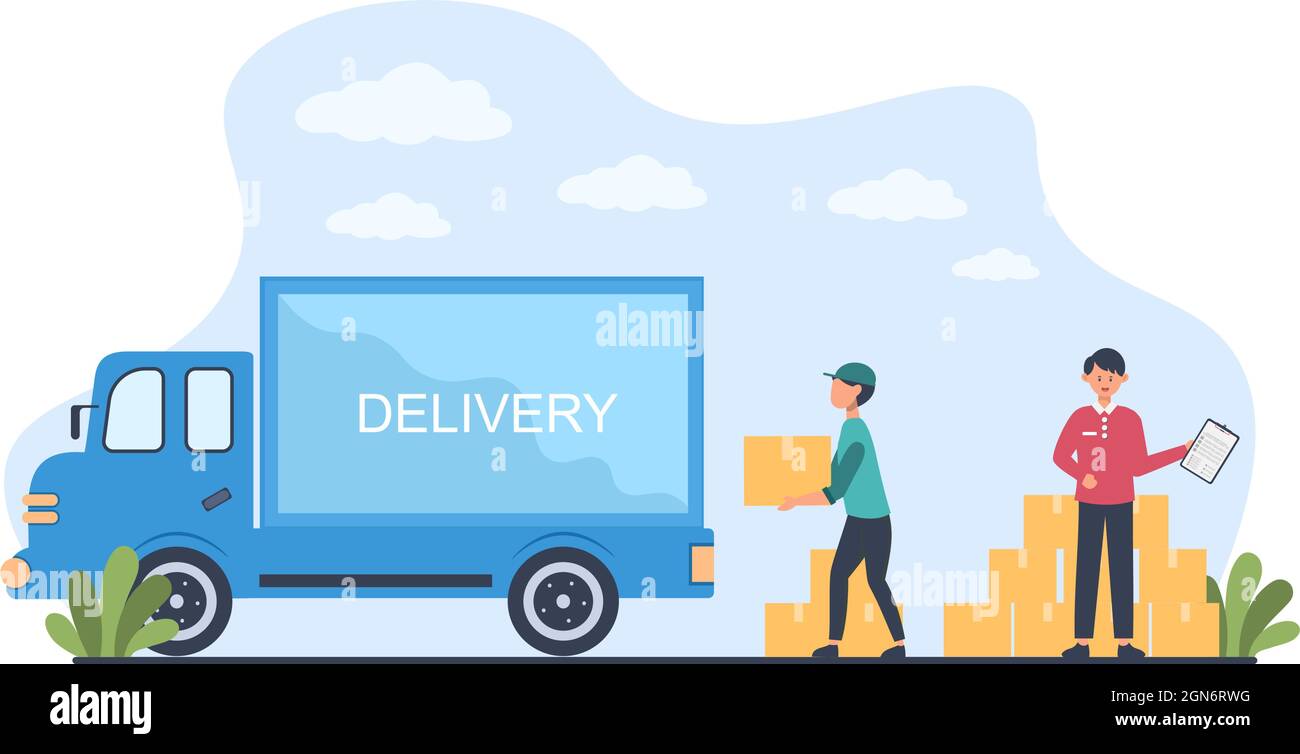Cargo Shipping Container Logistics Delivery with the Concept of ...