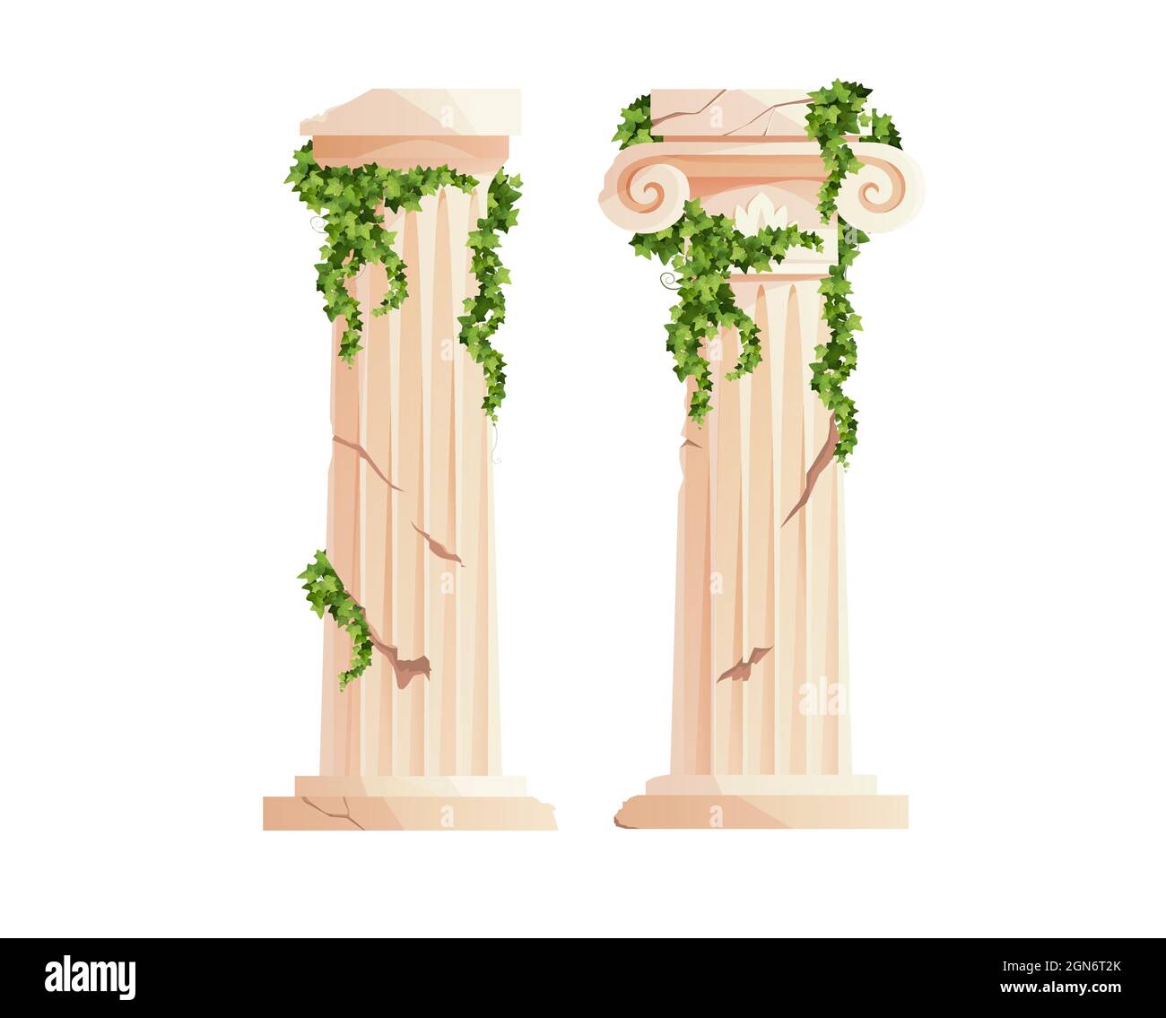 Simple Roman Columns Clip Art