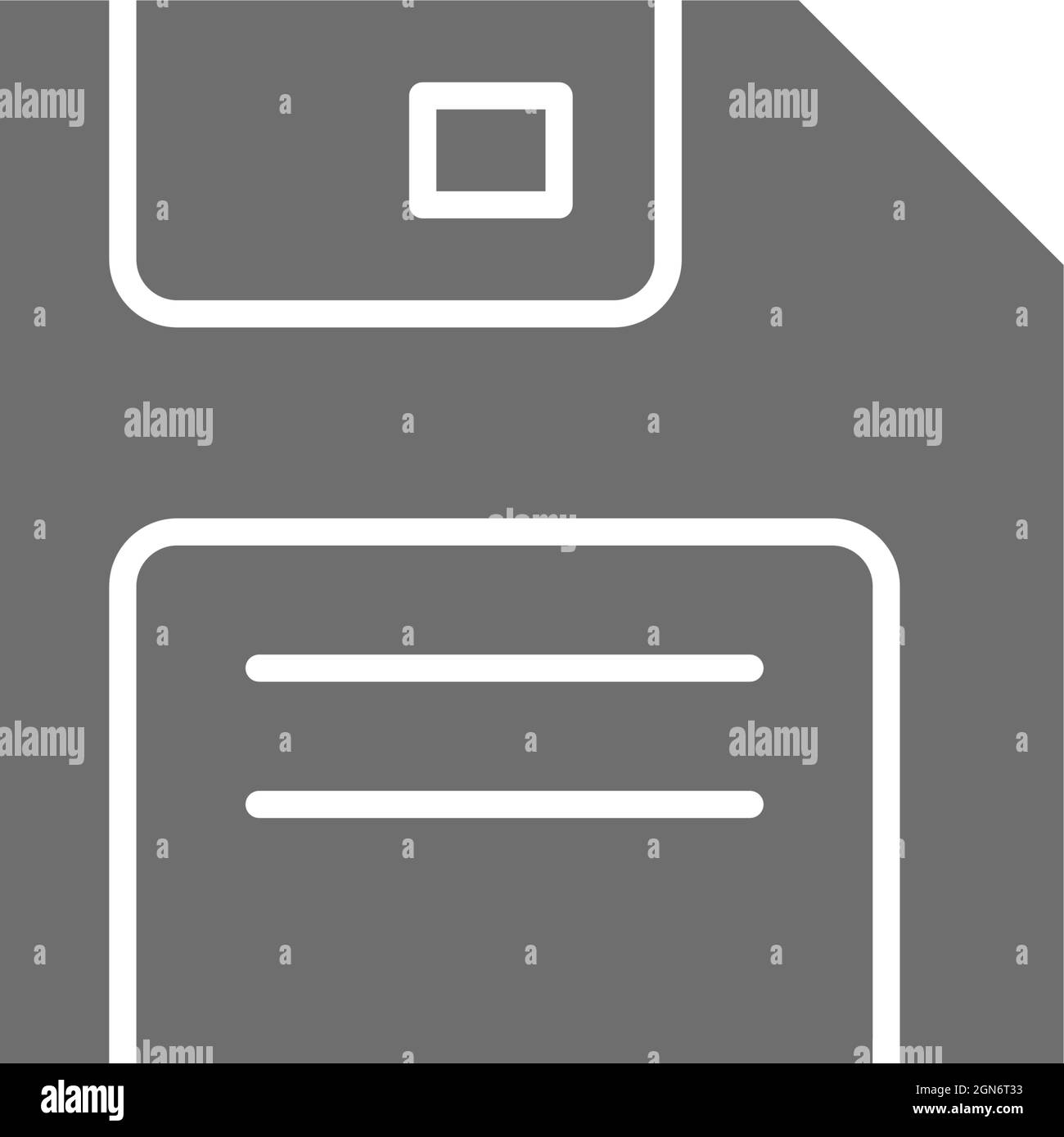Floppy disk, save grey icon. Isolated on white background Stock Vector ...