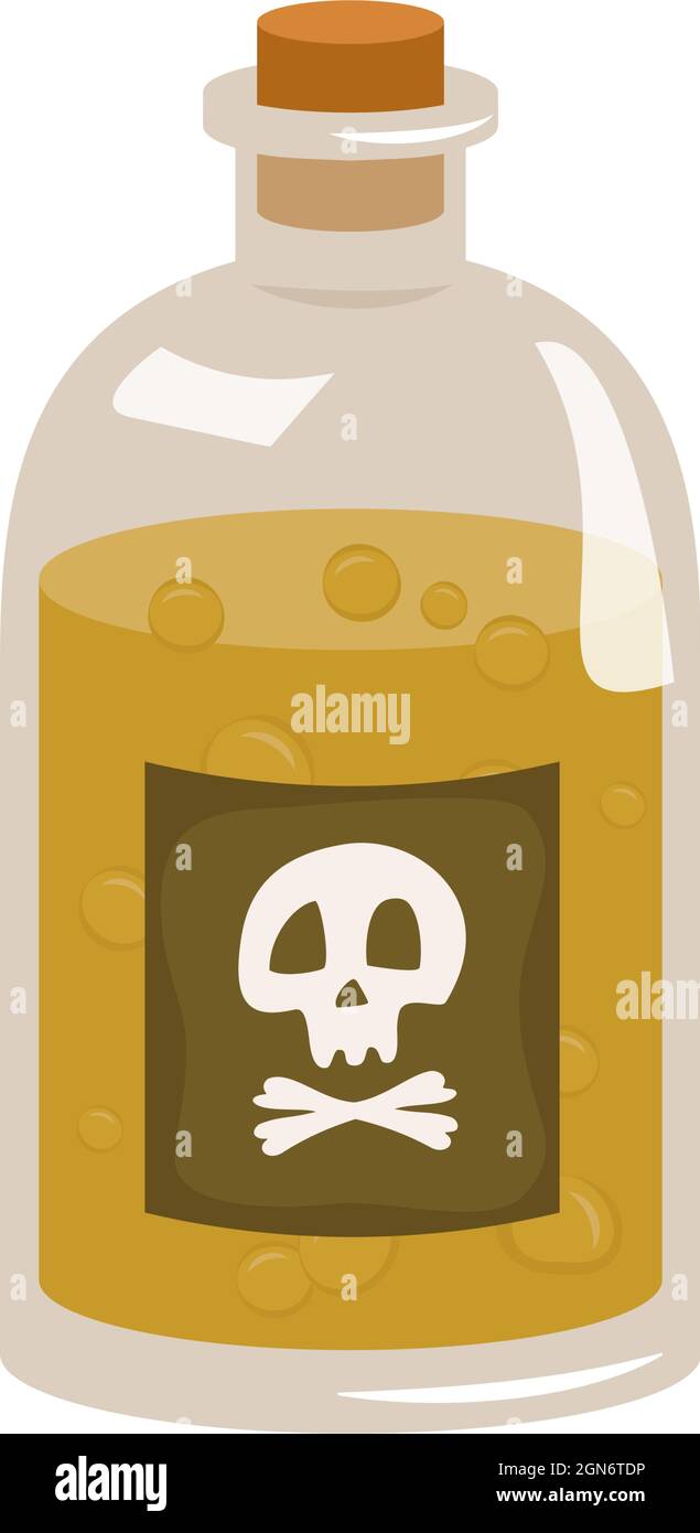 Danger poison skull yellow sign hi-res stock photography and images - Alamy